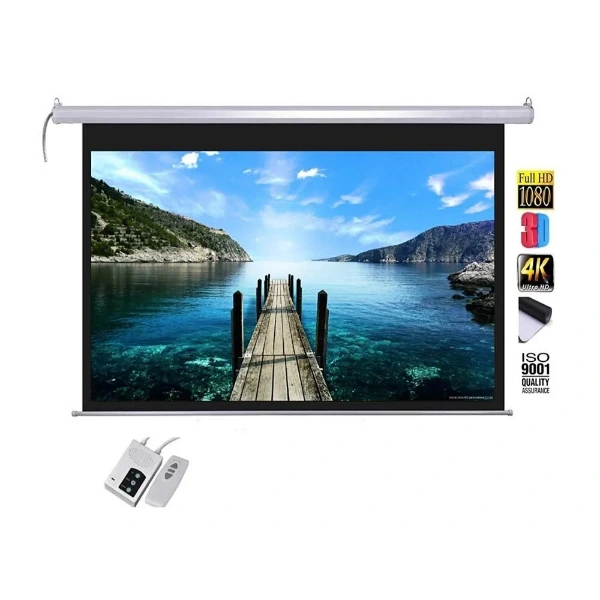 Projector Screen 120 inch Electric Motorised 6x8 Feet 4:3MW Speed-X - Marko