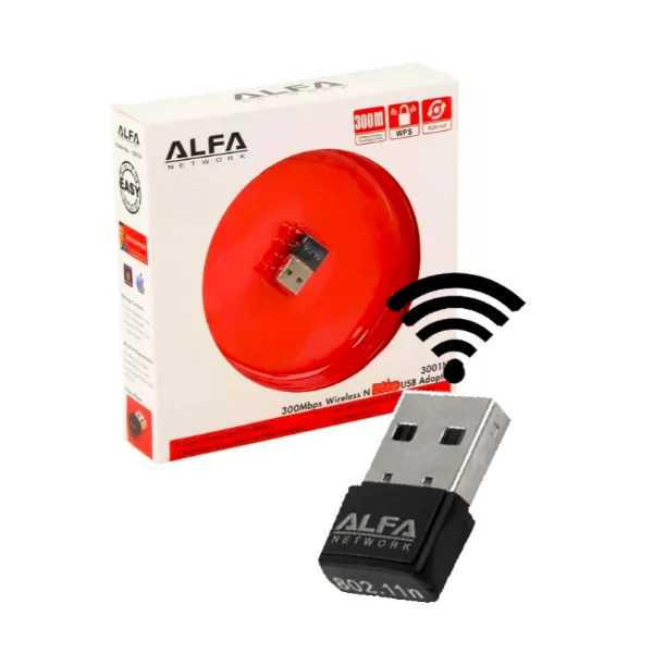 Alfa WiFi USB Adapter Mini 300 Mbps – High-Speed Connection | Online ...